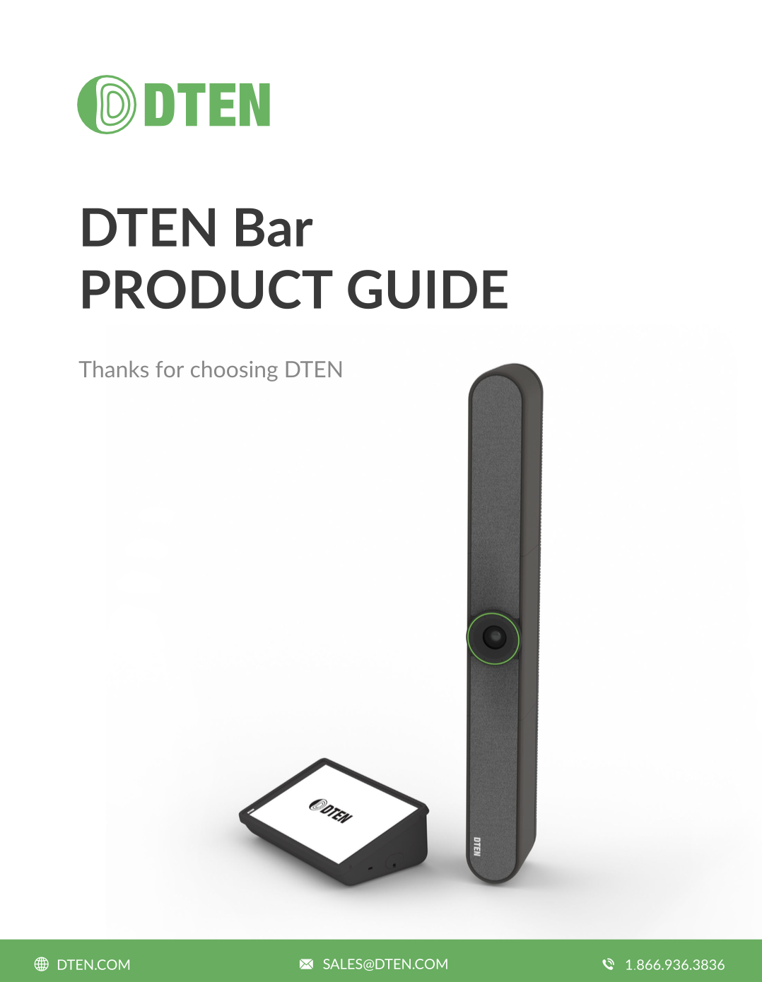 DTEN Small Room Solution - DTEN Bar Product Guide – DTEN Help Center