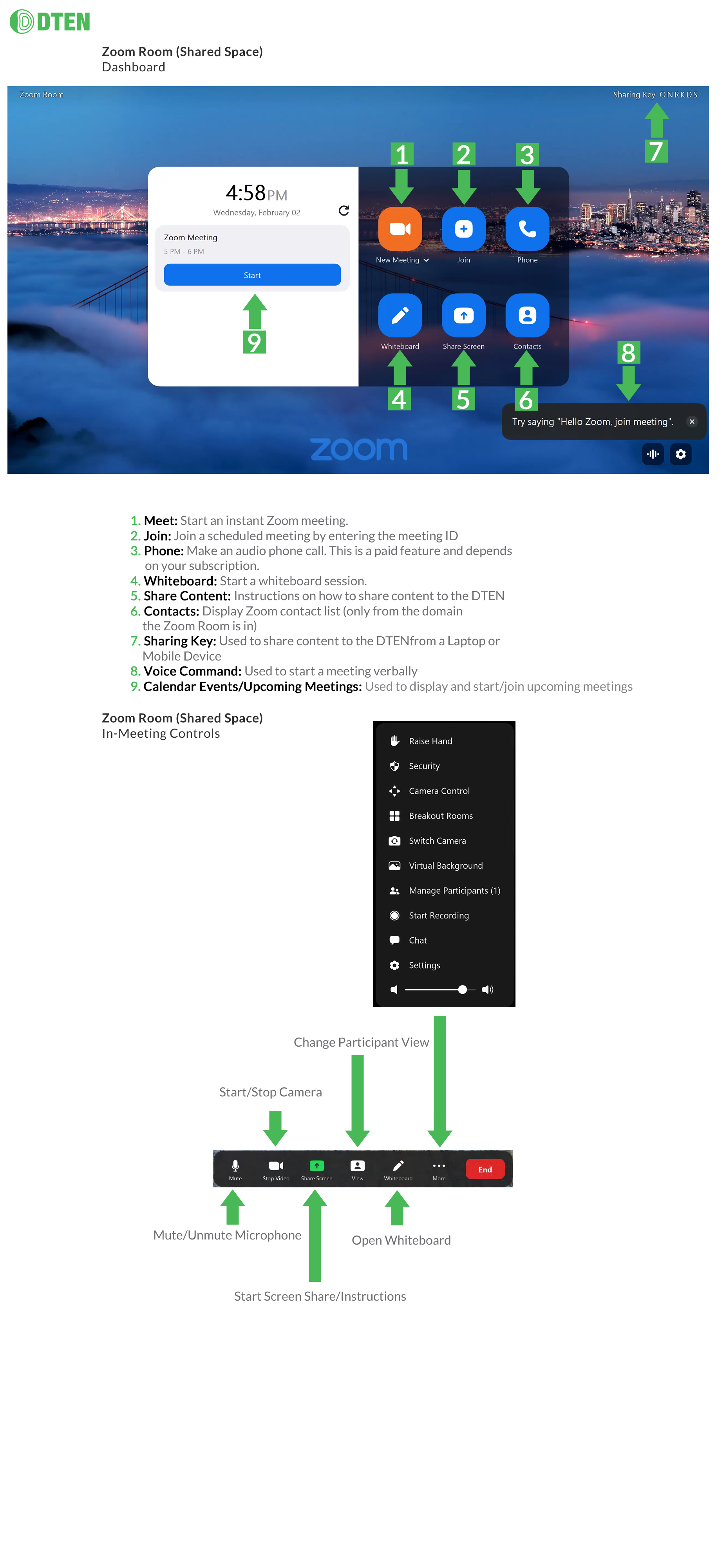 DTEN Zoom Rooms For Touch Guide DTEN Help Center