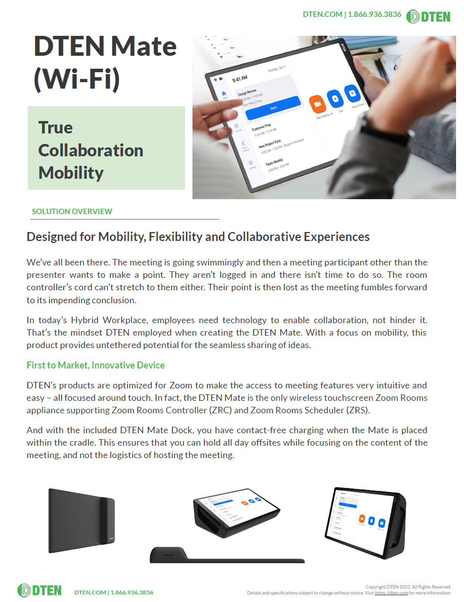 DTEN MATE Comparison – DTEN Help Center